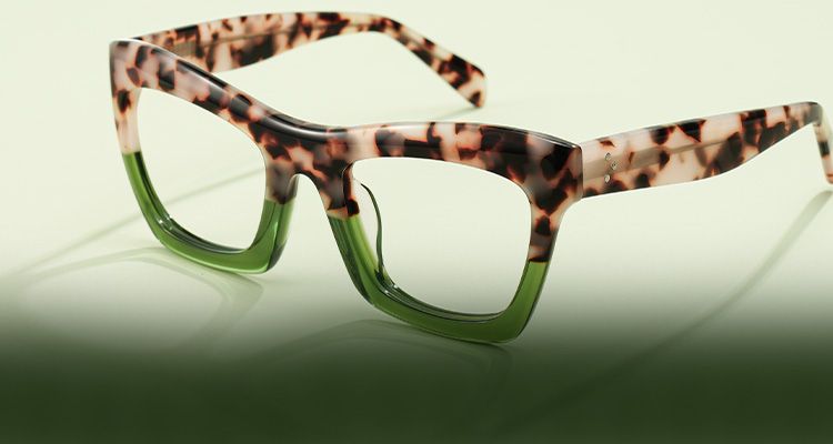 Two-Tone Prescription Glasses, 2 Tone Frame Eyeglasses