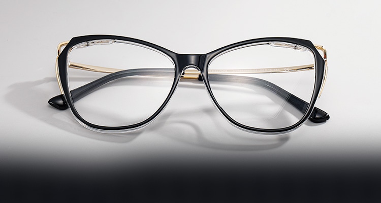 Black Frame Glasses, Black Eyeglasses for Women & Men