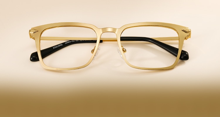 Gold Frame Glasses in Lightweight for Women and Men