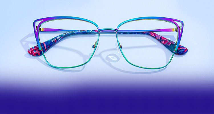 Iridescent Frame Glasses & Colored Eyeglasses | ZEELOOL