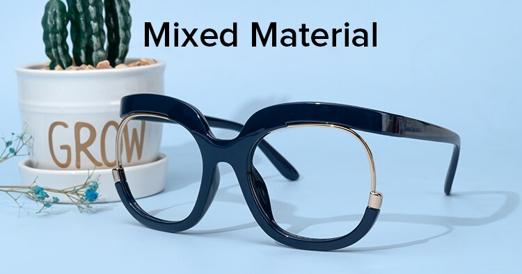 Mixed Material Glasses, Mix Frame Eyeglasses | Zeelool