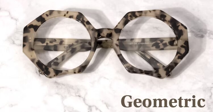 Geometric Frame Glasses, Geometric Prescription Glasses