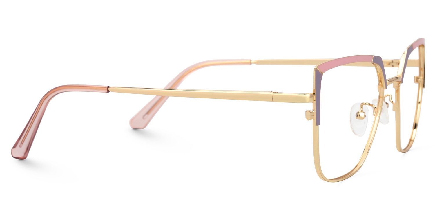 Shadai Pink Eyeglasses in Square Full-Frame | Zeelool