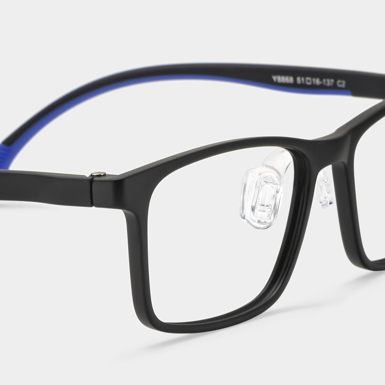 Sunny Rectangle Black Frame Eyeglasses for Tween
