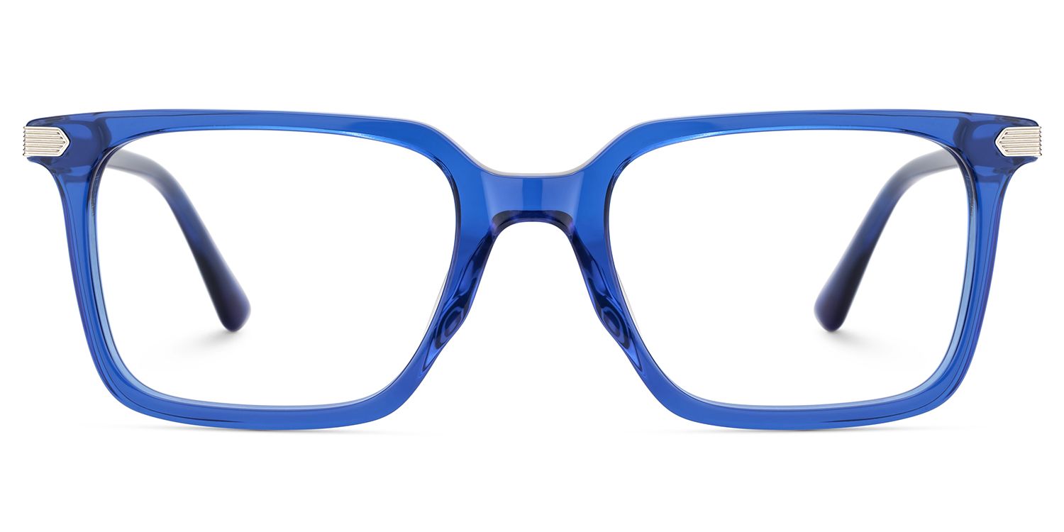 Thin Rectangle Glasses Frames in Tortoise Color