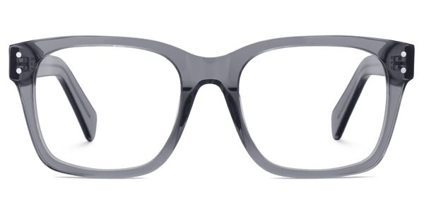 Fussell Square Gray Full-Frame Glasses | Zeelool