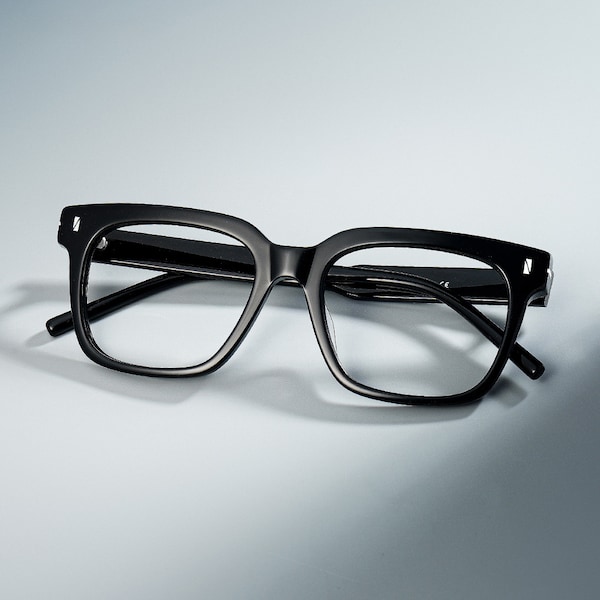 Rectangle Black Eyeglasses For Men