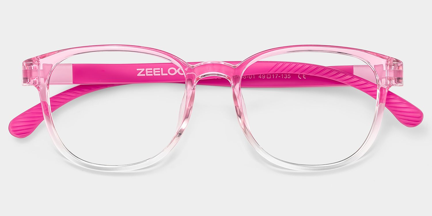 Dale Round Pink Frame Eyeglasses for Pre-tweens