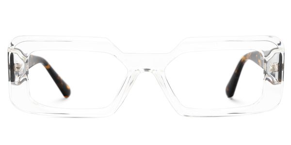 Tasew Clear Eyeglasses with Rectangle Design