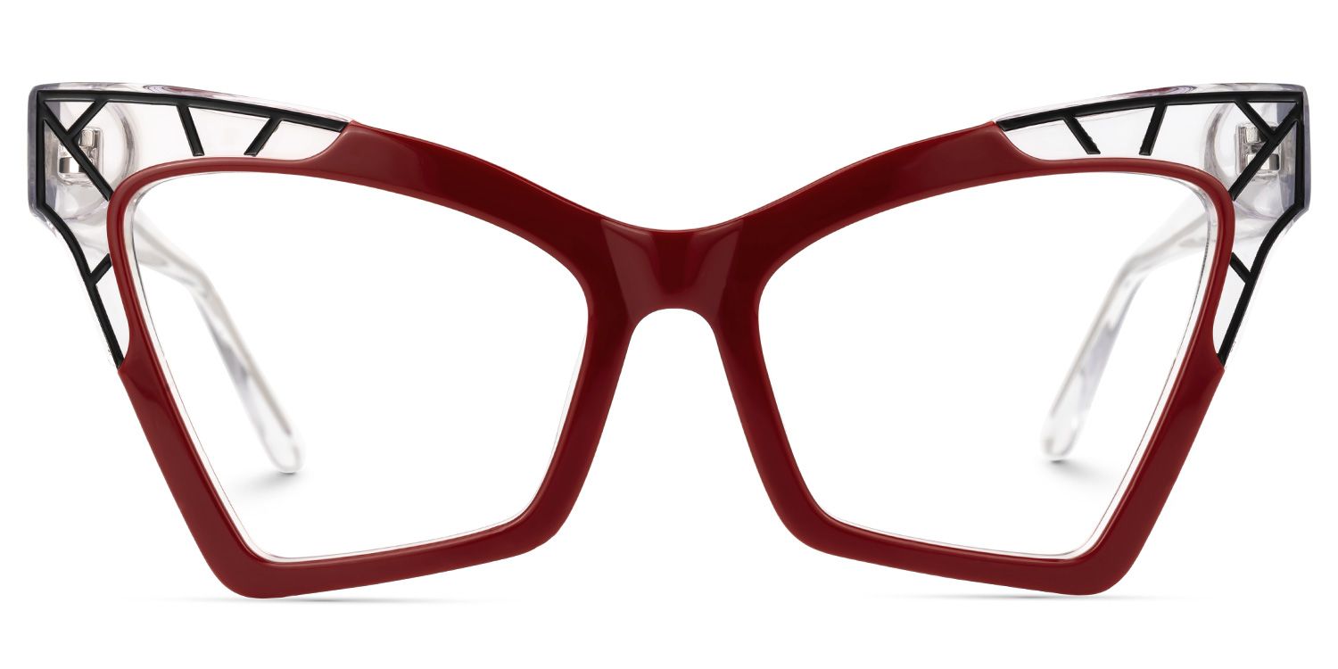 Katiee Cateye Red Glasses
