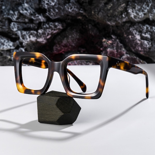 Designer Tortoise Shell Eyeglasses For Men
