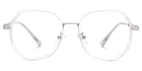 Frazier Clear Geometric Glasses | Zeelool