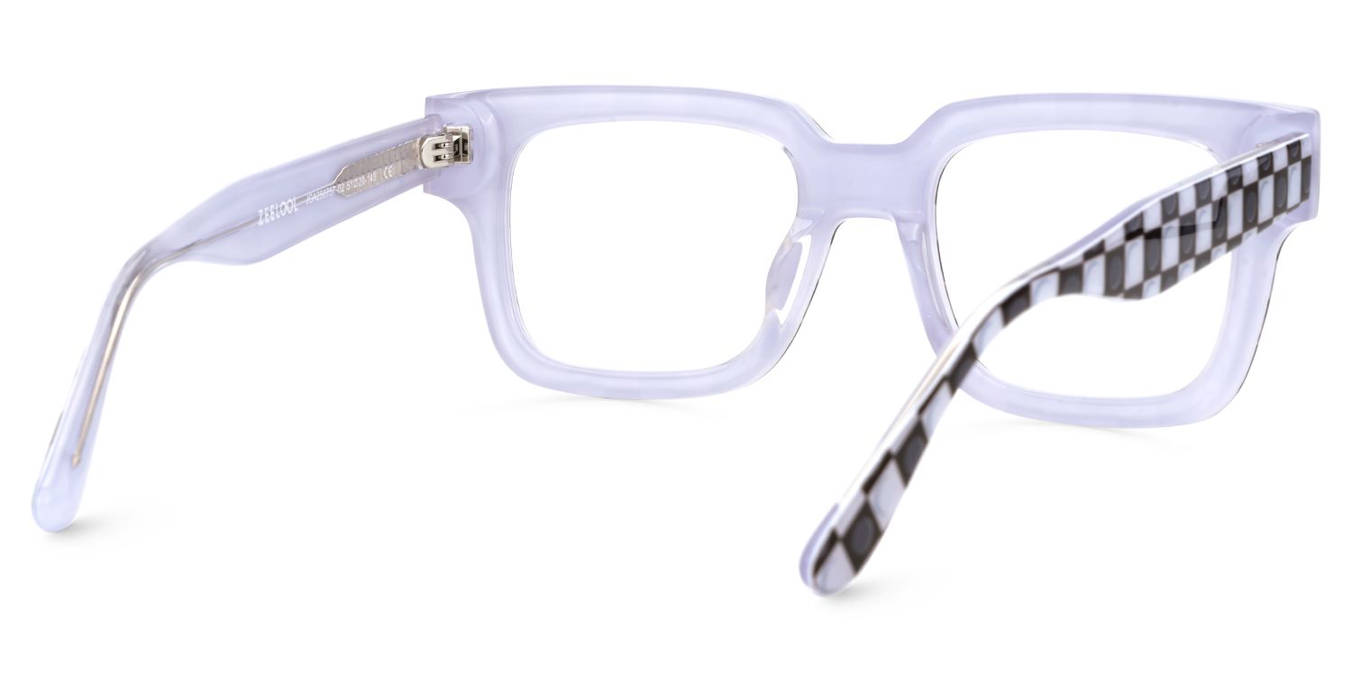 Boodoo Blue Light Blocking Glasses Rectangle Black Gray Glasses