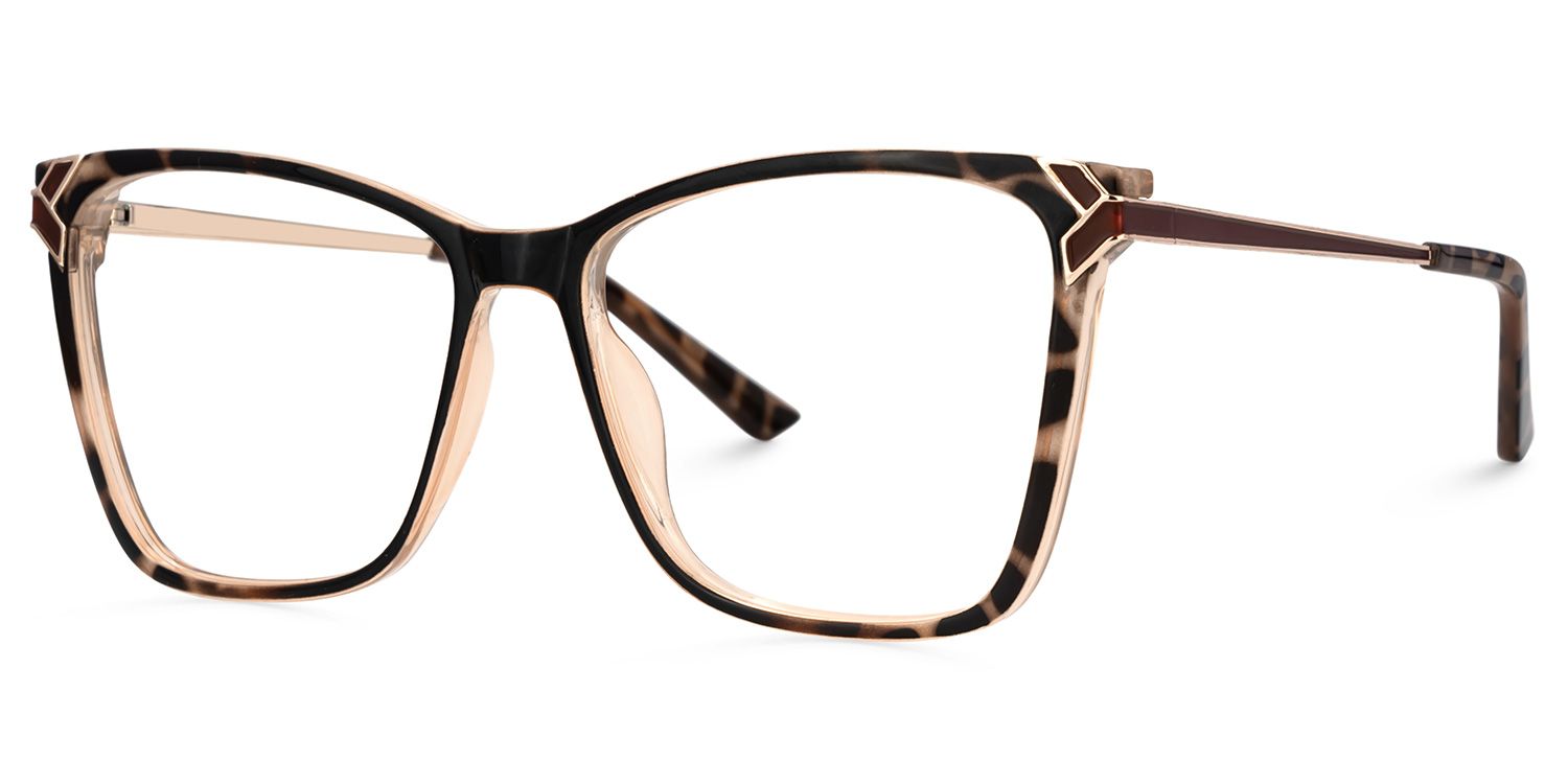 Tricee square Tortoise shell Eyeglass Frames For Women | Zeelool