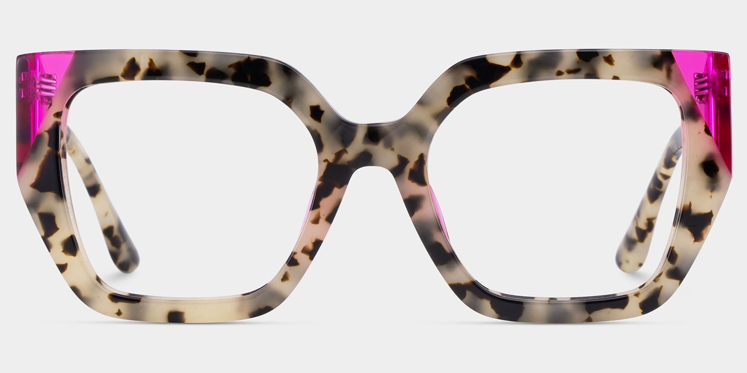 Viva Green Tortoise Frame Glasses with Square Frame Online | ZEELOOL