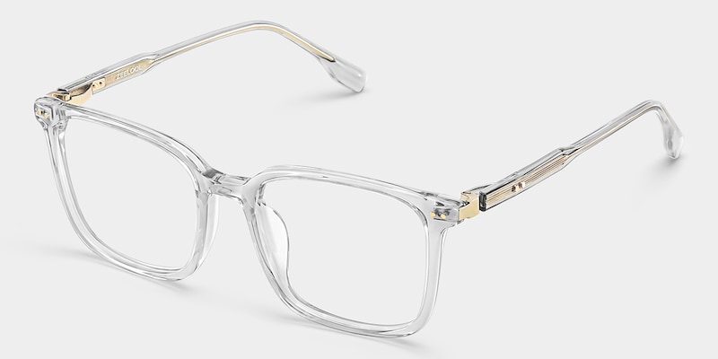 Zoe Crystal Frame Glasses with Square Frame Online | ZEELOOL