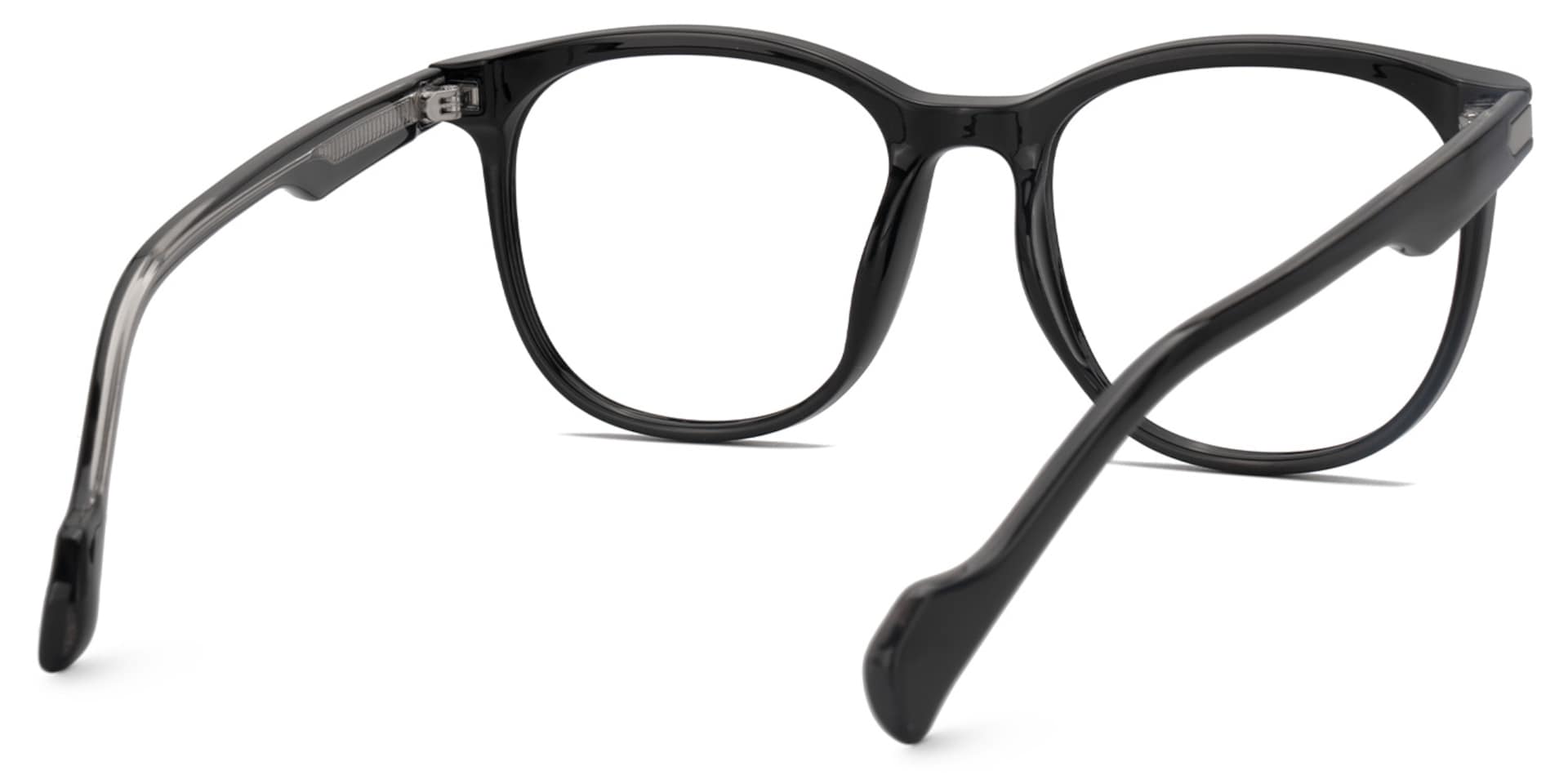 Thin Frame Black Glasses With Round Shape