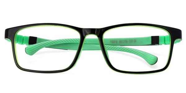 Arddin Rectangle Green Frame Eyeglasses for Tweens