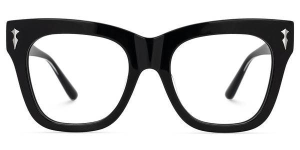Grabar Black Square Frames Glasses for Women | Zeelool