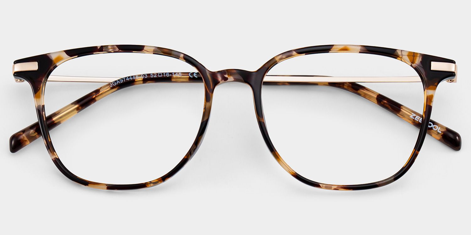 Florence Rectangular Tortoise Shell Eyeglass Frames for Women | ZEELOOL