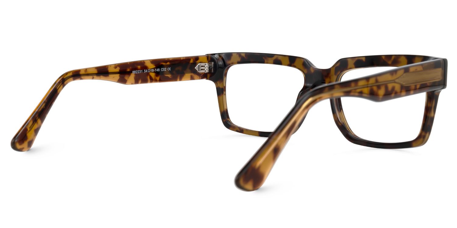 Rectangle Ronetta Tortoise Glasses deals -Zeelool Glasses
