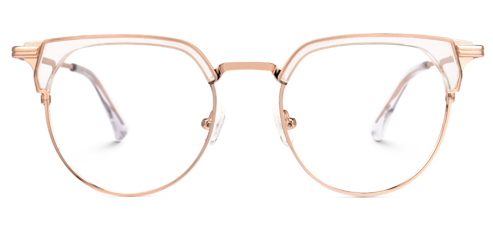 Bilger Browline Clear Glasses