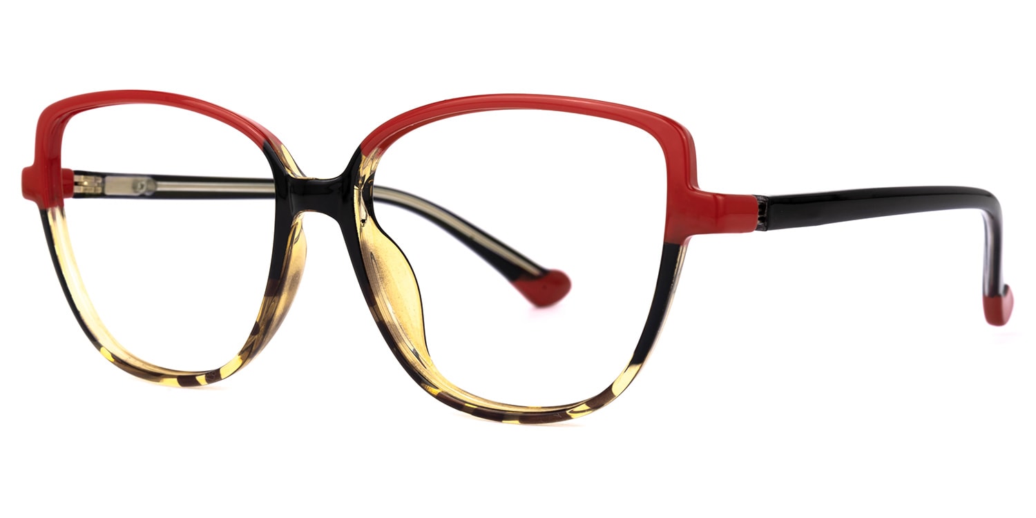 Luker Round Red Glasses