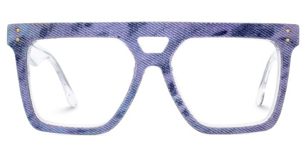 Rubin Blue Denim Eyeglasses | Zeelool