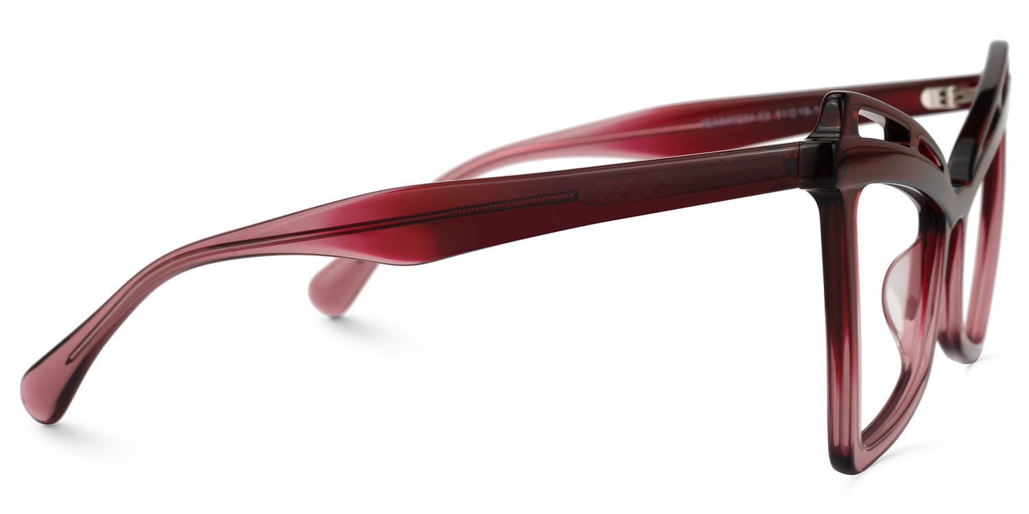 Seaborn Cateye Red Glasses