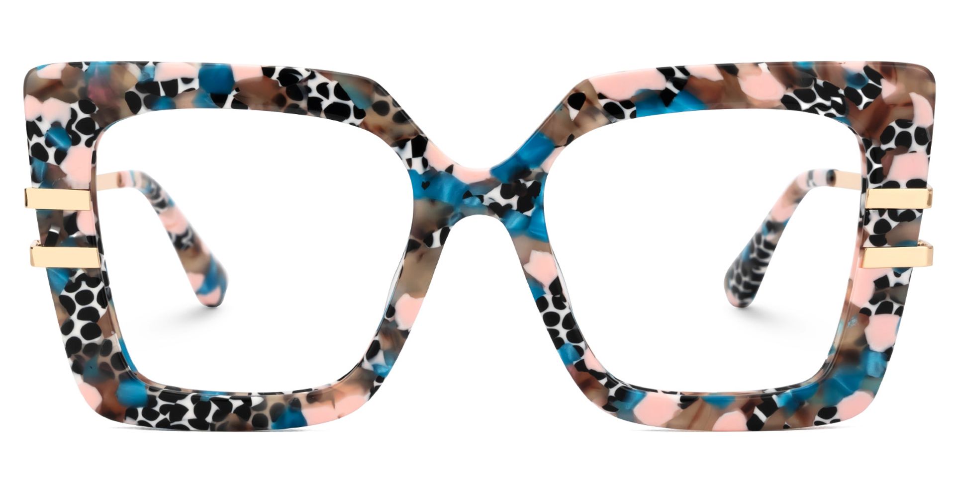 Designer Poutine Glasses in Mixed-Materials Full-frame