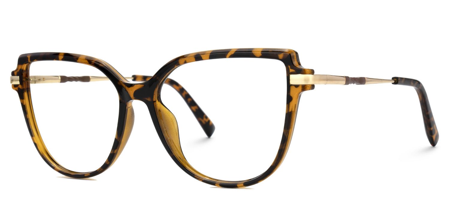 Eisan Thin Tortoiseshell Cat eye Glasses Frames | Zeelool