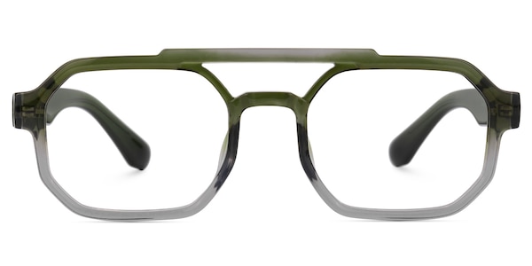 Aviator Salem Green Color Frame Glasses | Zeelool