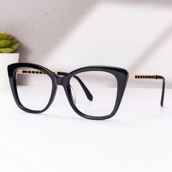 Deangela Women's Black Frame Eyeglasses | Zeelool