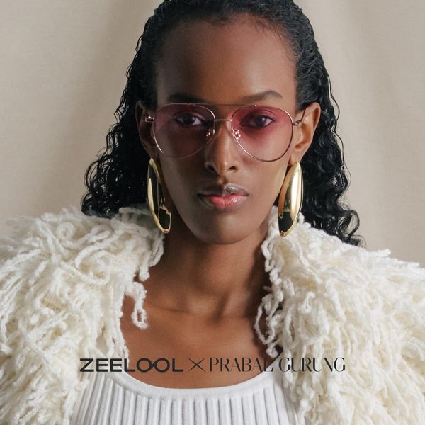 Cher Metal Rose Gold Aviator Sunglasses | ZEELOOL x Prabal Gurung