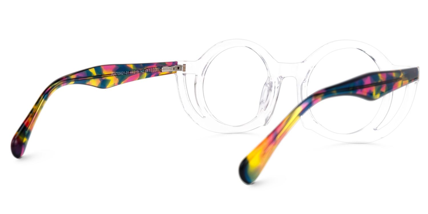 Round Yolander Crystal Glasses deals -Zeelool Glasses