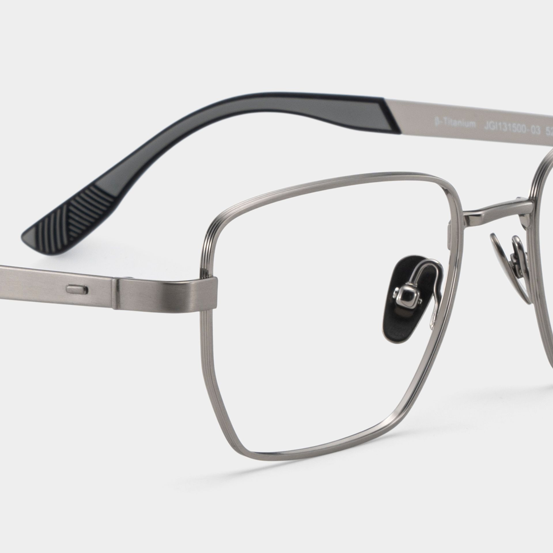 Jameson Gray Frame Prescription Glasses with Geometric Shape | ZEELOOL