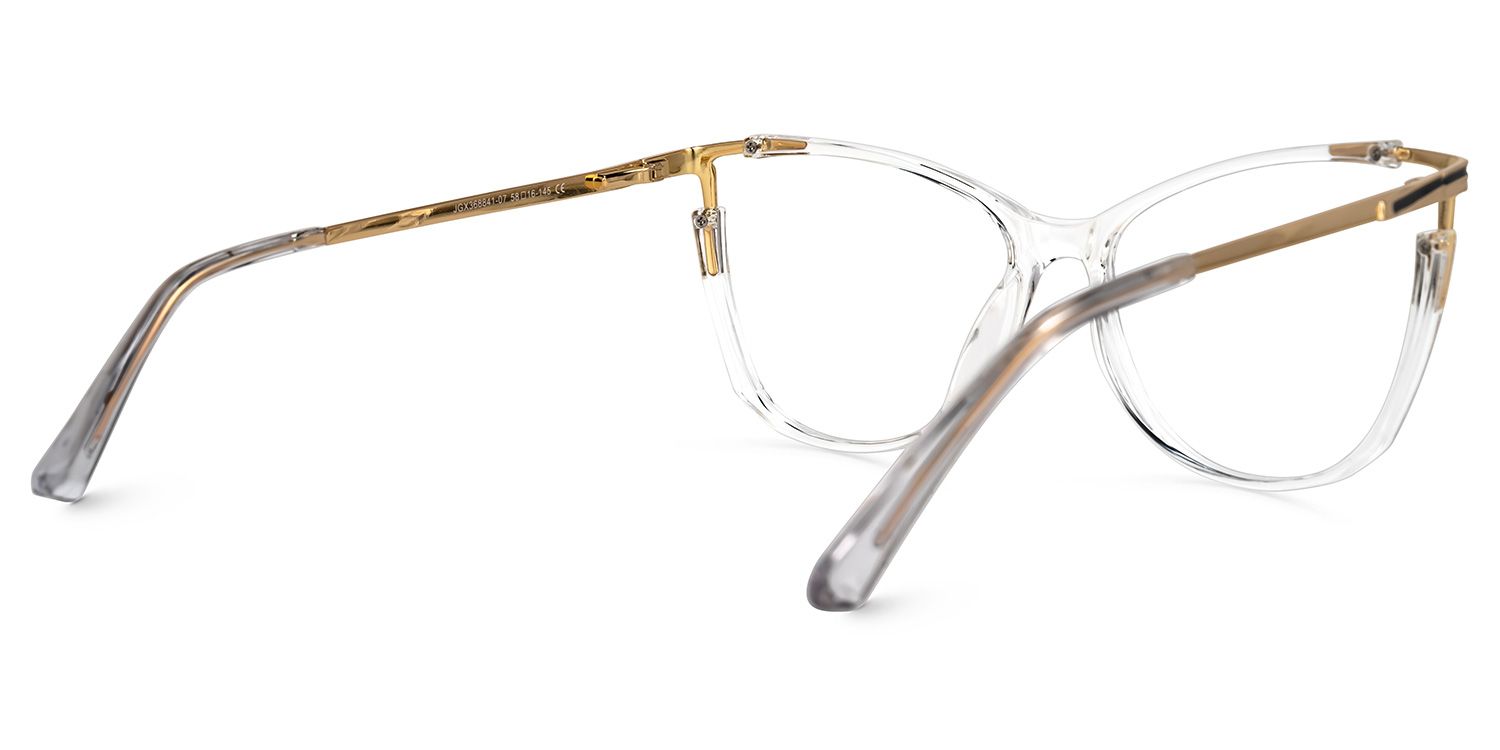 Cateye Yomary Crystal Frame Glasses | Zeelool Optical