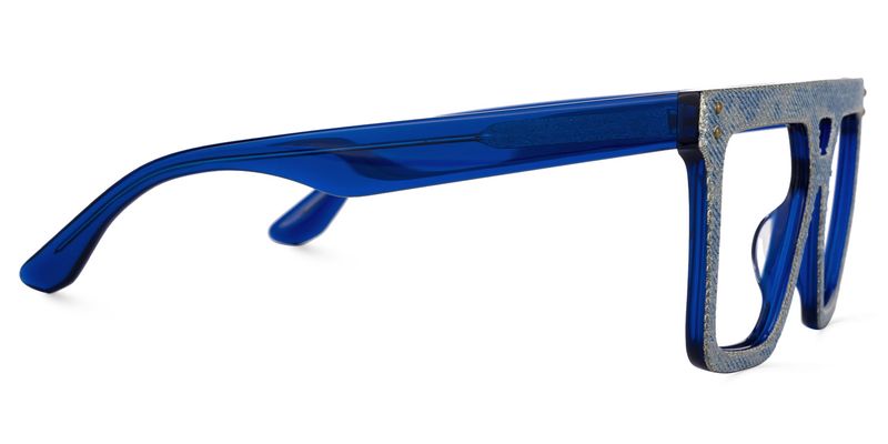 Rubin Denim Blue Design Frame Eyeglasses | Zeelool
