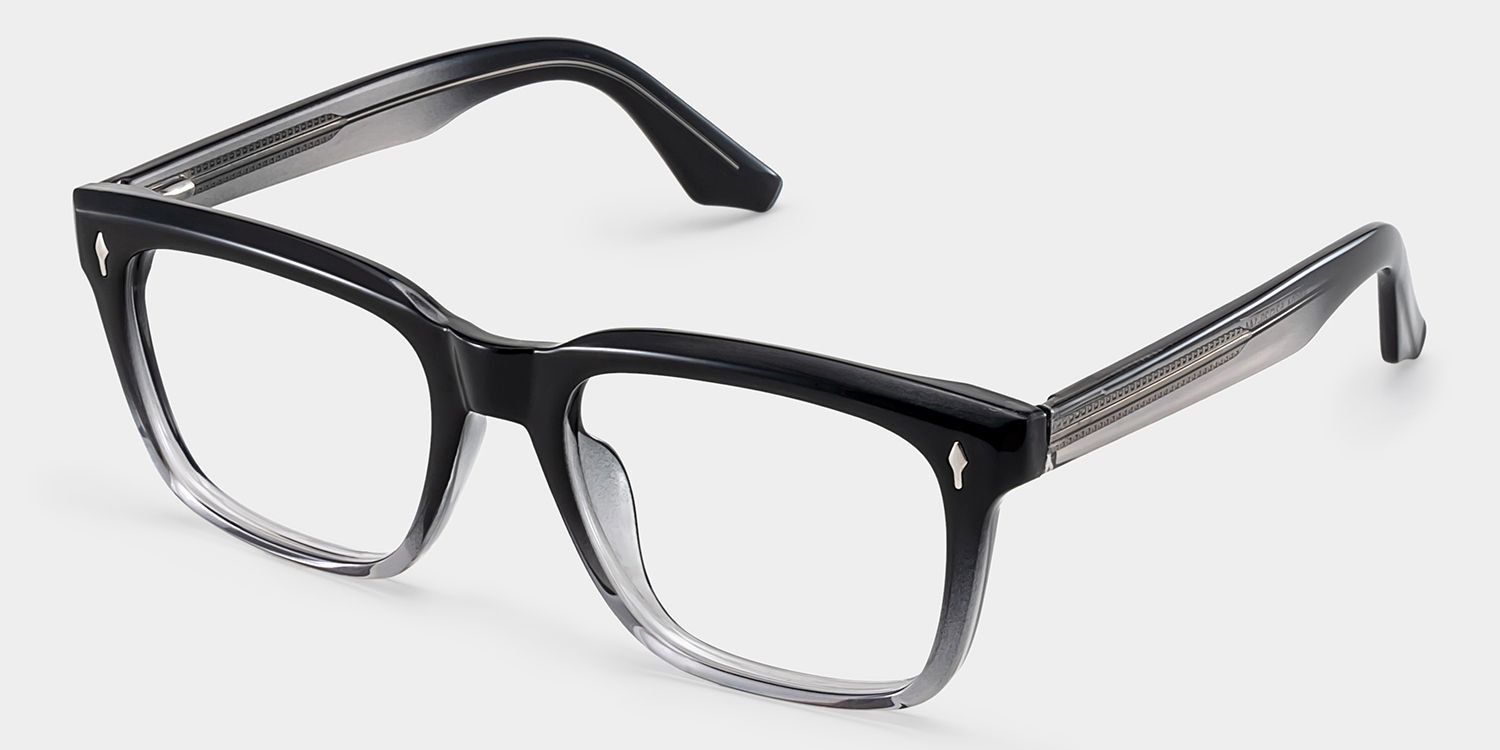 Fletcher Black Frame Glasses with Rectangle Frame Online | ZEELOOL