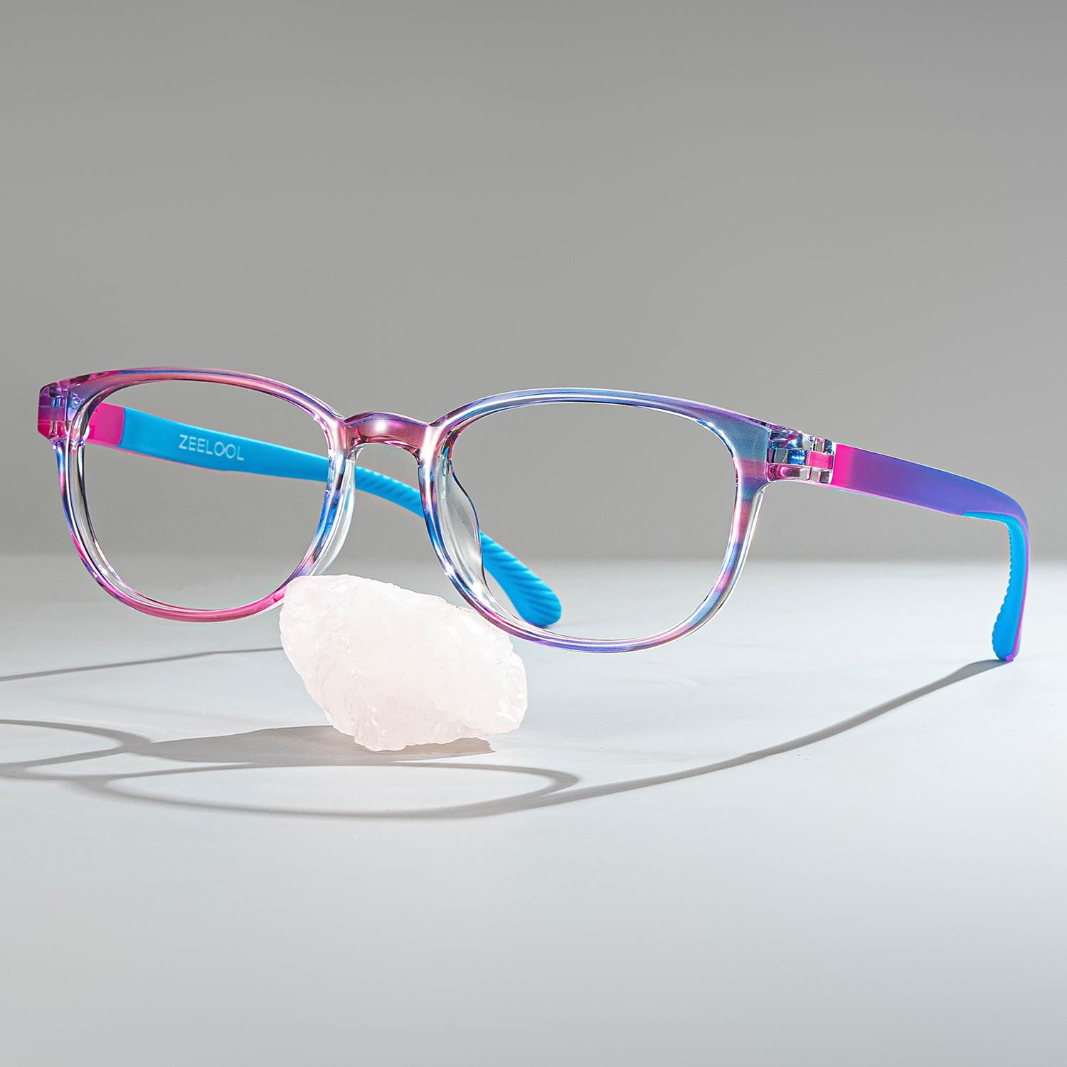 Dale Round Blue Pink Frame Eyeglasses for Pre-tweens