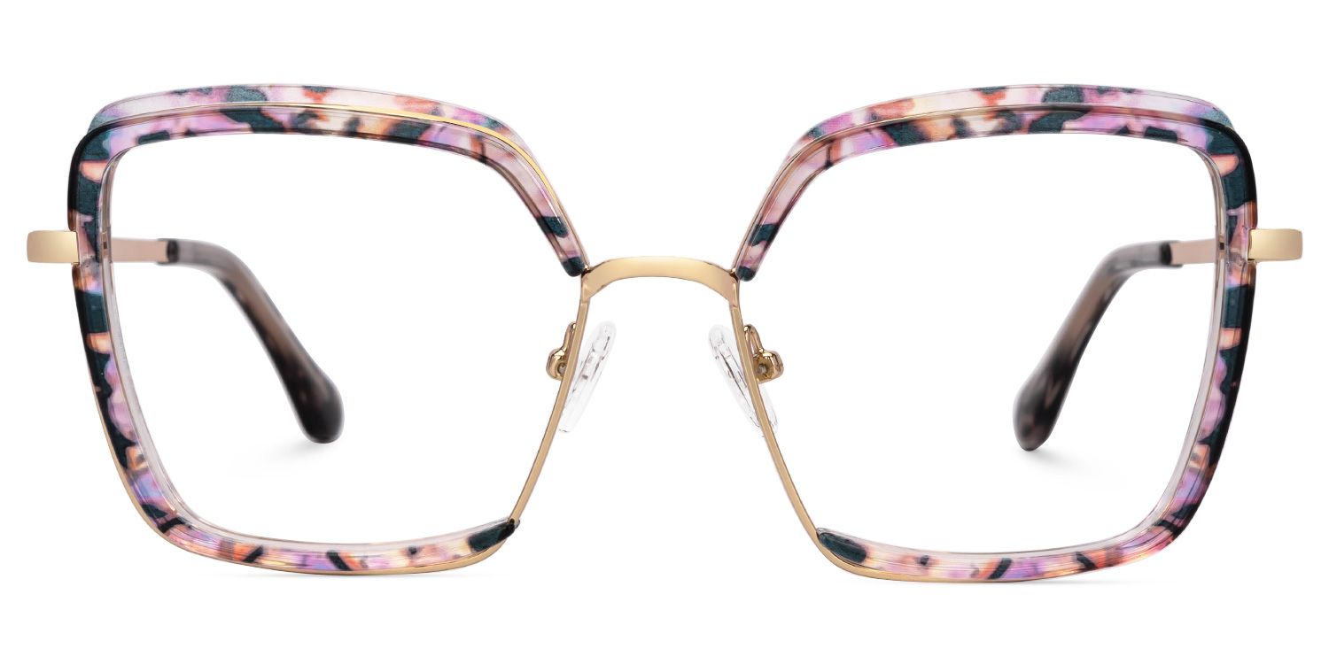Cordaro Square Clear Tortoise Shell Sunglasses with Nose Pads