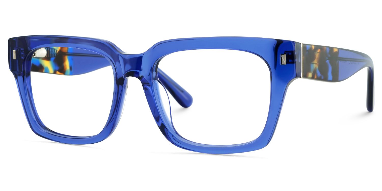 Clear Blue Eyeglasses Frames