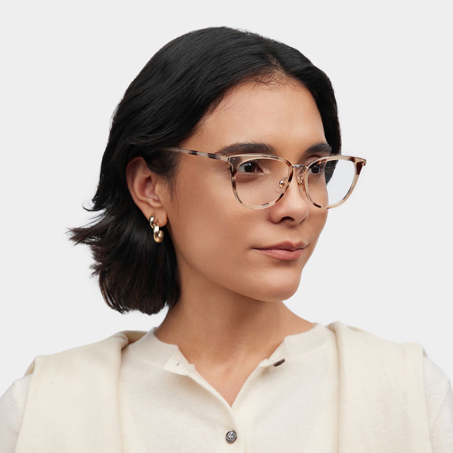 Caden Eyeglasses in Round Tortoise Frame | Zeelool