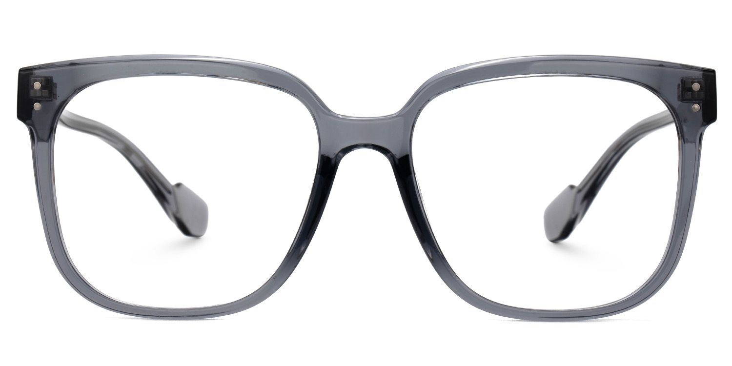 Mikel TR90 Square Gray Frame Glasses | Zeelool