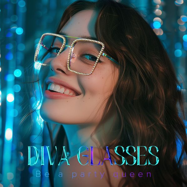 Diva Eyeglasses with Bling, Sparkly Prescription Glasses
