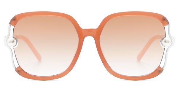 Square Orange Sunglasses Frames