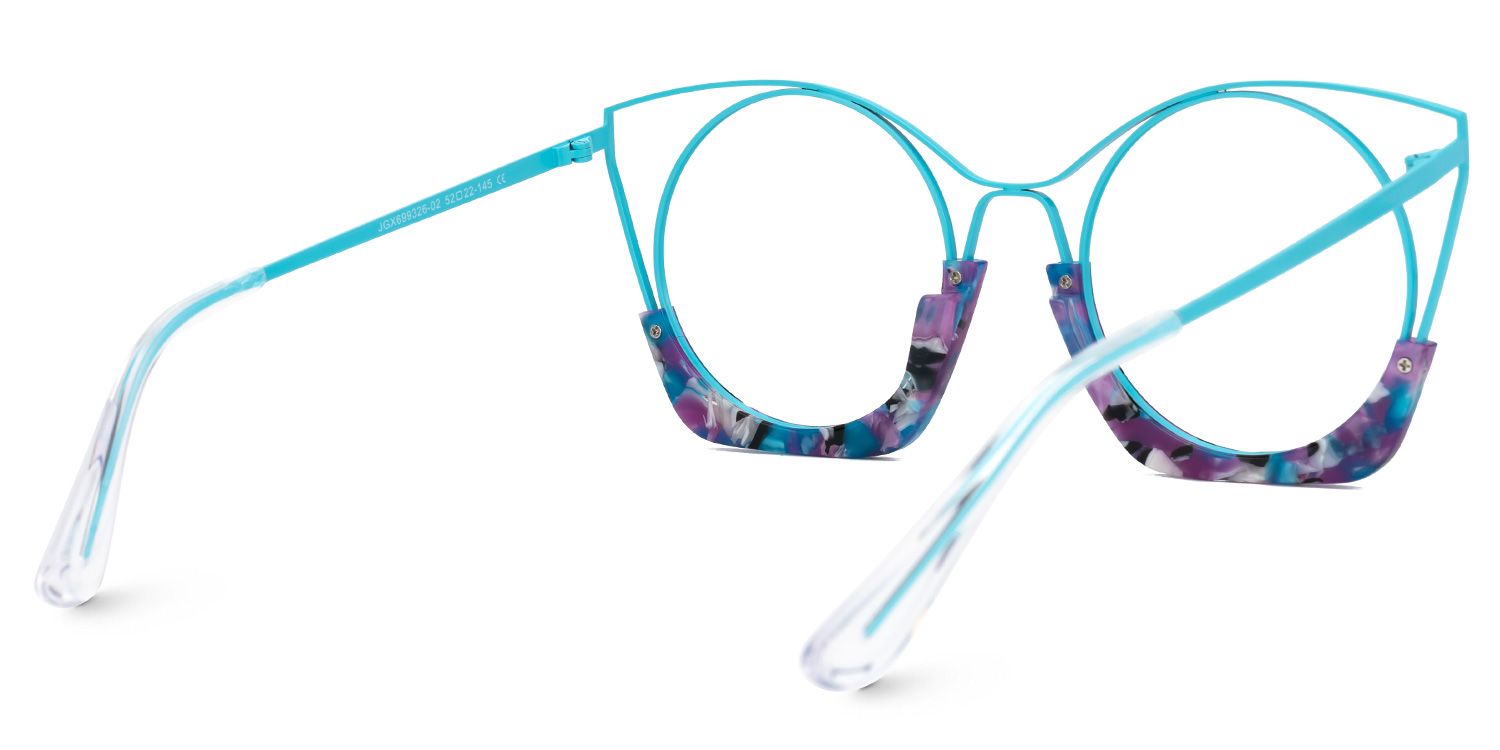 Barbara Glasses in Atoll-Light Blue Eyglass Frames