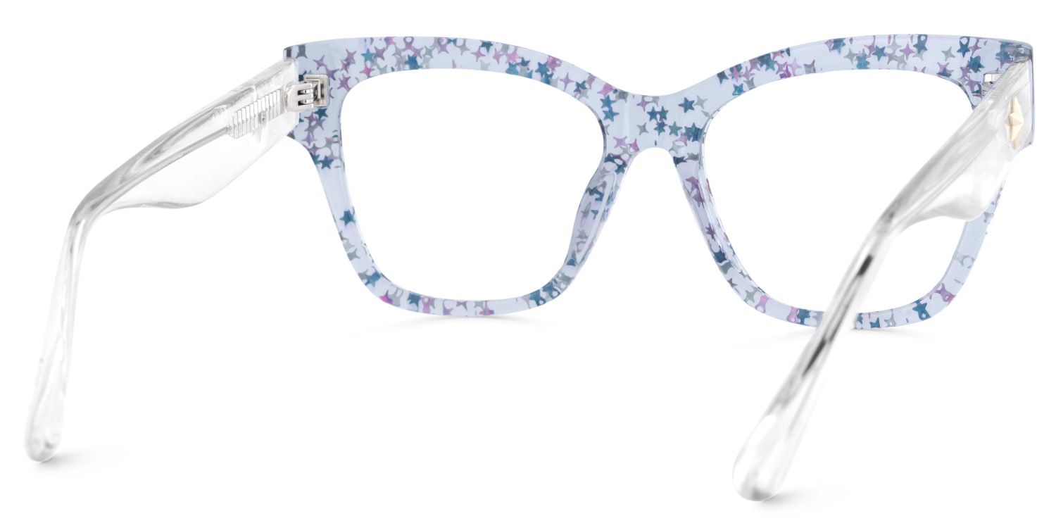 Full Rim Square Frame With Shiny Stars Decorated