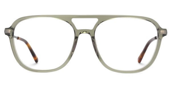 Green Acetate Aviator Eyeglasses- Andreas