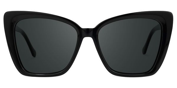 Shanell Acetate Black Butterfly Frame Sunglasses | ZEELOOL